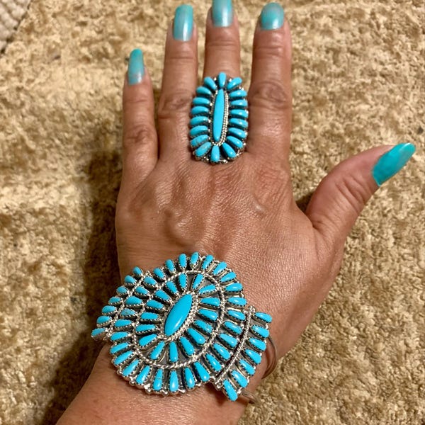 Bola Tie With Mohave Turquoise Stones and Sterling Silver Turquoise ...