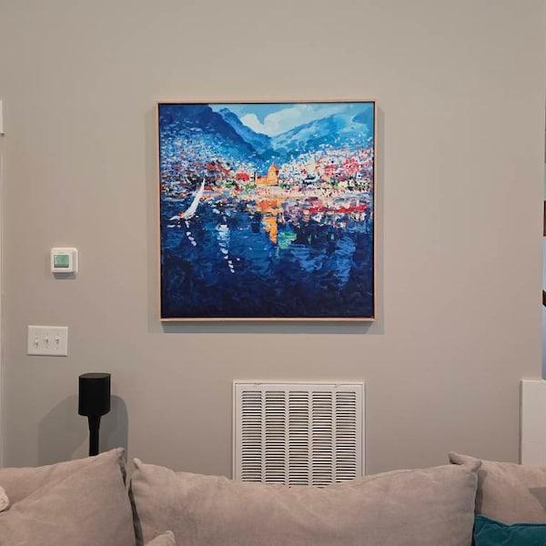 24x36 Frame | 24 X 36 Regular Floating Frame for 1.5" Canvas | Wooden ...