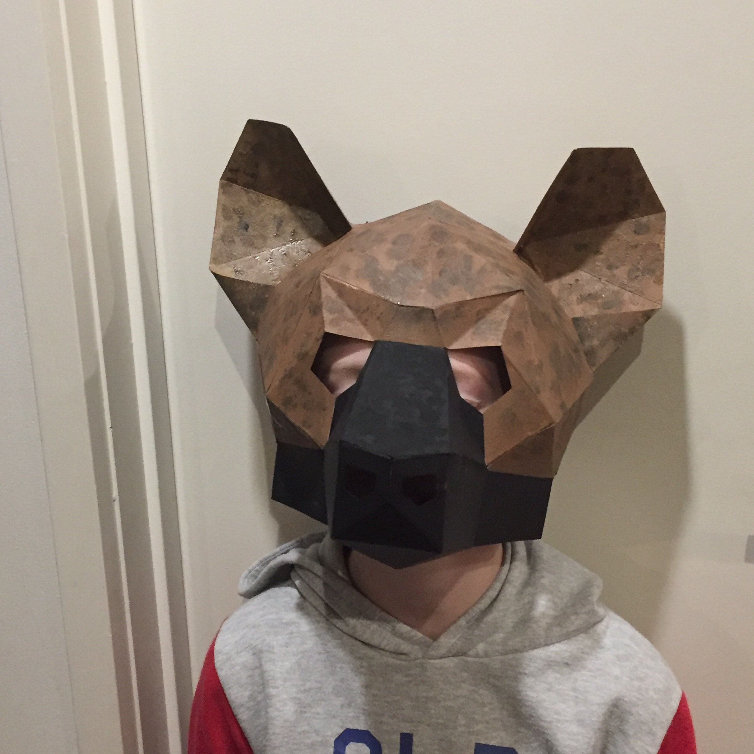 Hyena Mask Hyena Paper Craft Template DIY Printable Animal | Etsy