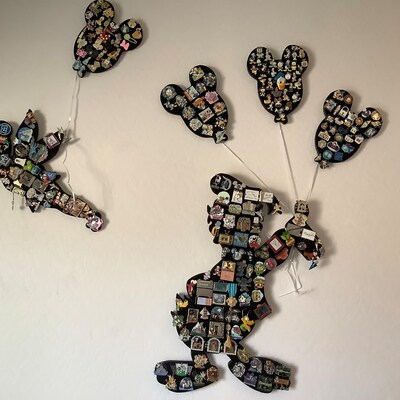 Disney Mickey Balloon Pin Display Board With Color Edges, Pin Trading ...