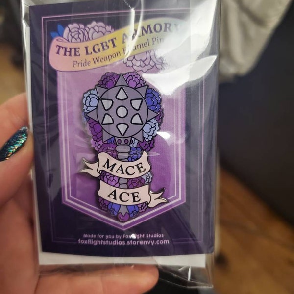 Mace Ace Enamel Pin - Etsy