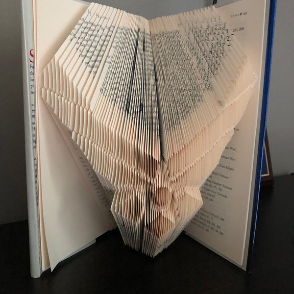 Air Force Symbol, Folded Book Art, Air Force Graduate Gift, Air Force ...