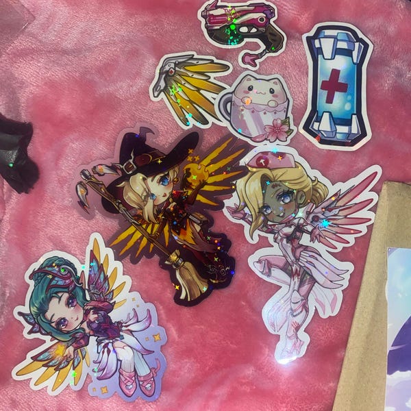 Mercy Zombie Doctor Overwatch 2 Sticker | 4" Chibi Mercy | FANMADE Ow2 ...