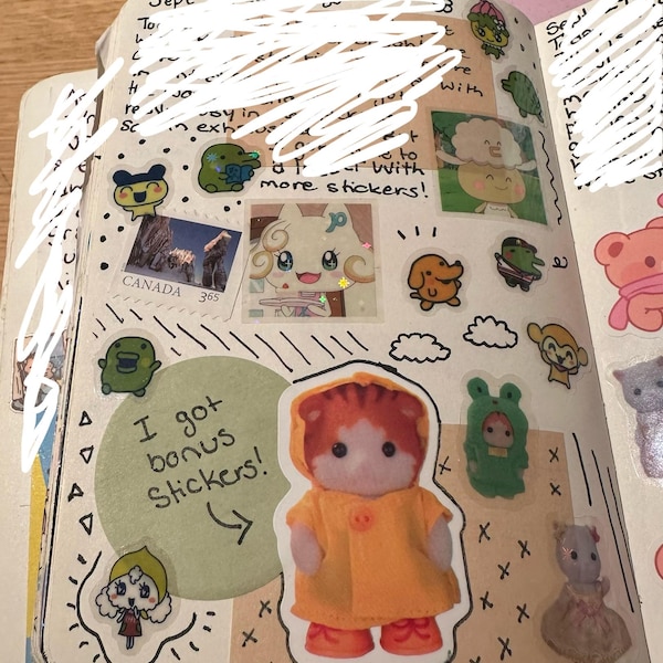 Vintage Japanese Snacks & Ramune Soda Stickers Sparkling Holographic ...
