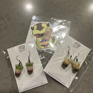 Boba Keychains Dalgona/sea Salt Series Bubble Tea Keychain - Etsy