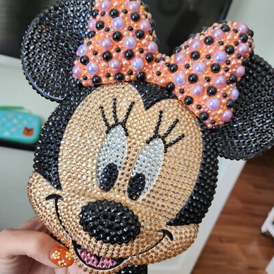 Disney Inspired Mickey Minnie Large Bling Patch - Etsy