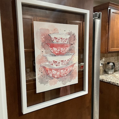 Vintage Pyrex Drawing Pink Gooseberry DIGITAL DOWNLOAD - Etsy