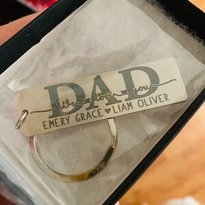 Dad WE LOVE YOU Keychain Dad Keychain Dad New Dad Gift First Fathers ...