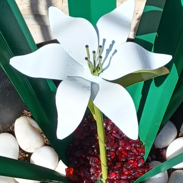 Handmade Steel Lily Sculpture: Easter Wedding Bouquet - Etsy