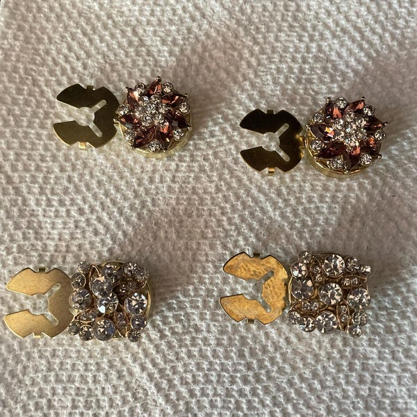 17mm Brass Slide Over Gold Tone Button Cover Findings 12 Pieces - Etsy