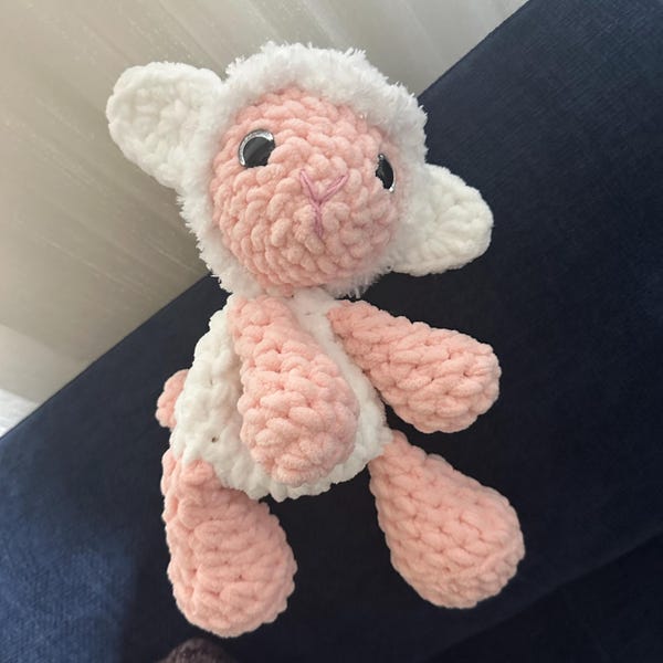 Luna the Lamb No-sew Lovey Crochet Pattern English PDF - Etsy