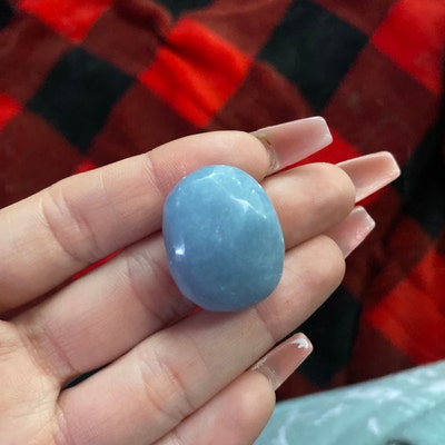 Angelite Tumbled Stone, Tumbled Angelite, Healing Angelite, T-4 - Etsy