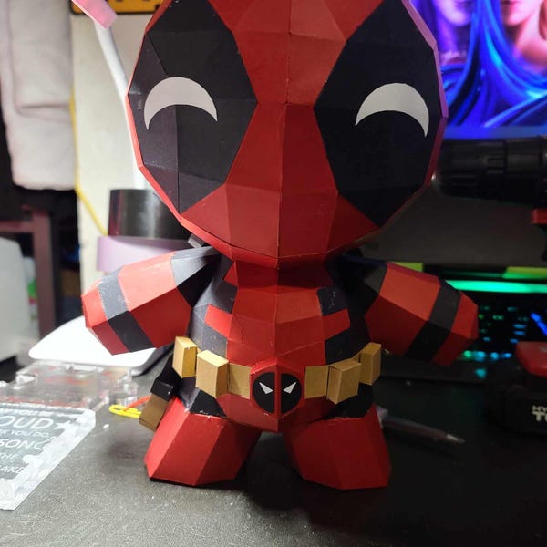 Papercraft Template Baby Cat, Format Pdf, SVG and DXF Format Compatible ...