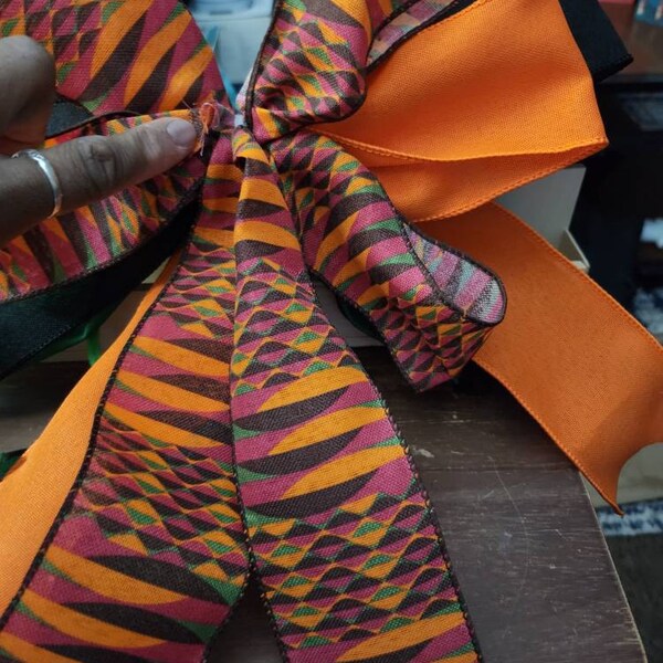 Black History Month Bow, Black History Month Ribbon, Juneteenth Bow ...