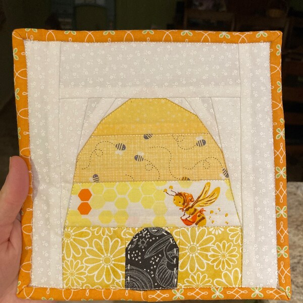 Beehive Foundation Paper Pieced Quilt Block Pattern || FPP Pattern in ...