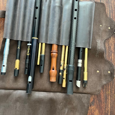 Leather Penny Whistle Case, Tin Whistle Pouch, Tin Whistle Case, Penny ...