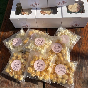 Fill Your Own Popcorn Favours // Baby Shower Favours // Ready to Pop ...
