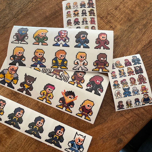 8bit Vinyl Decals, DECEPTICONS, Set of 10, Pixel Art, Sticker Sheet ...