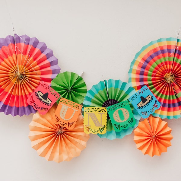 Mexican Fiesta Fan Decorations, Fiesta Banner Party, Cinco De Mayo ...