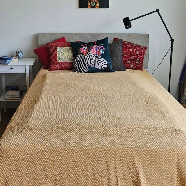 Turkish Bedspread, Bed Cover,picnic Blanket, Beach Throw, 79"x102 ...