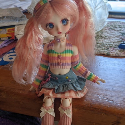 1/3 BJD SD Dress & Headdress Set black BJD Doll Clothes - Etsy