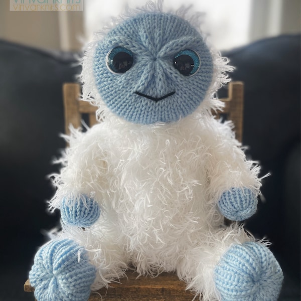 Baby Sasquatch and Yeti - Circular Knitting Machine Pdf Pattern ...