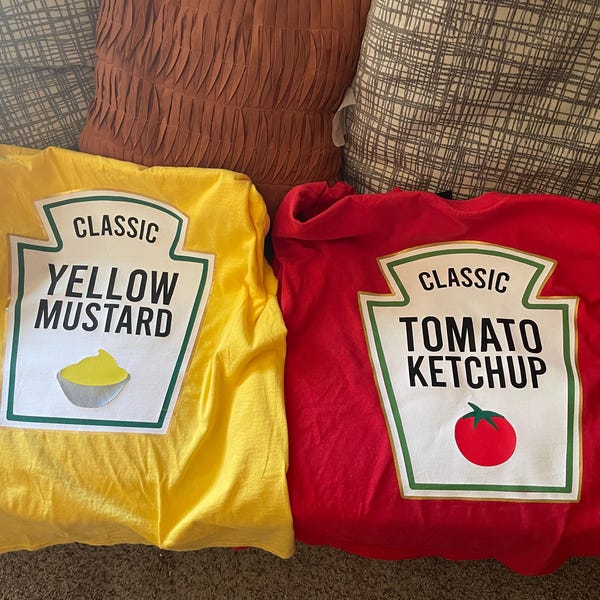 Tomato Sauce and Mustard , Ketchup and Mustard Svg, Group Condiment ...