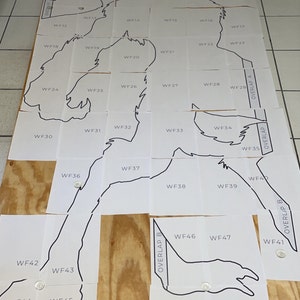 8ft Werewolf Template When Made. Printable Trace and Cut Halloween ...
