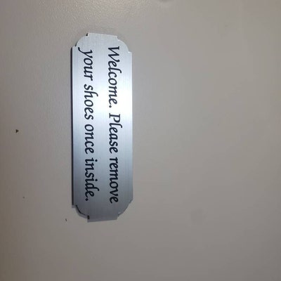 Custom Engraved 1x3 Plate With Calligraphy Script Font With Adhesive ...