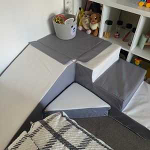 Soft Play Block Set Grey and White Soft Play for Kids Soft - Etsy