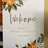 Citrus Welcome Sign, Welcome Poster, Printable Welcome Sign, Orange ...