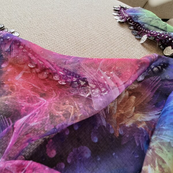 Silver Gold Brass Coins, Beads & Plastic Colourful Coins Belt Belly ...