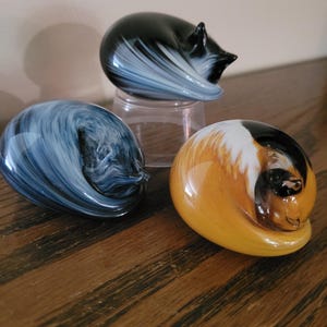 Tortoiseshell Cat, Glass Sculpture, - Etsy