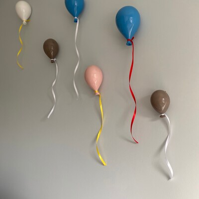 CERAMIC BALLOONS Ceramic Balloon Decorative Balloons Wall - Etsy