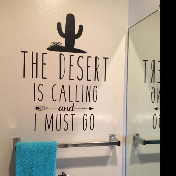 Desert Wall Decal - Desert Wall Art - Desert Wall Decor - Desert Decal ...