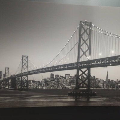 Seattle Skyline Canvas, Seattle Canvas Pastel Print, Seattle Canvas ...