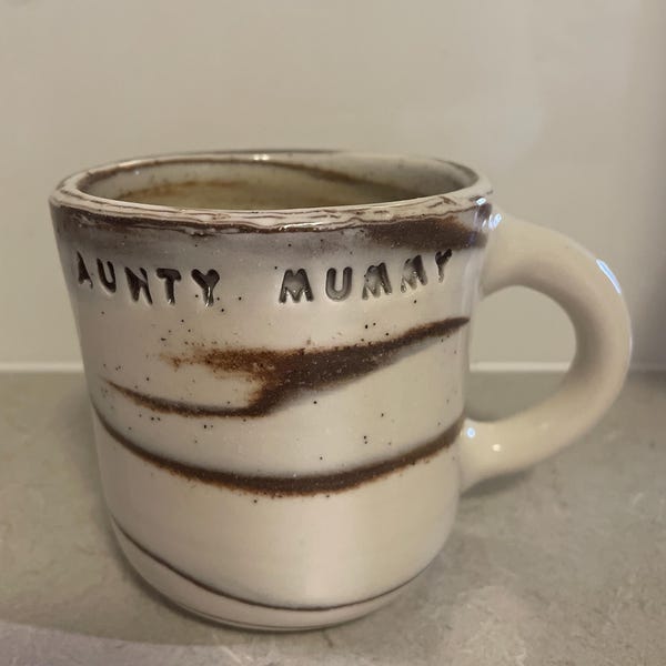 Personalised Bow Mug, Write Whatever You Want! Handmade Custom Ceramic ...