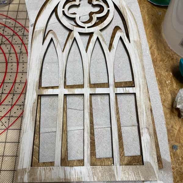 Cathedral Window Designs, Architectural Wood Wall Decor, Window Cutouts ...