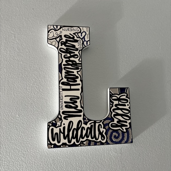 Custom College Wooden Letters - Etsy