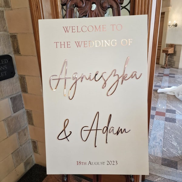 Wedding Welcome Sign, Wedding Welcome Sign Acrylic, Welcome to Our ...
