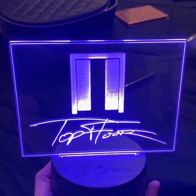 Custom LED Acrylic Light LED Sign LED Lamp Drawing From Photo - Etsy