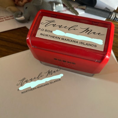 Custom Address Stamp Premium Self-inking or Rubber Return - Etsy