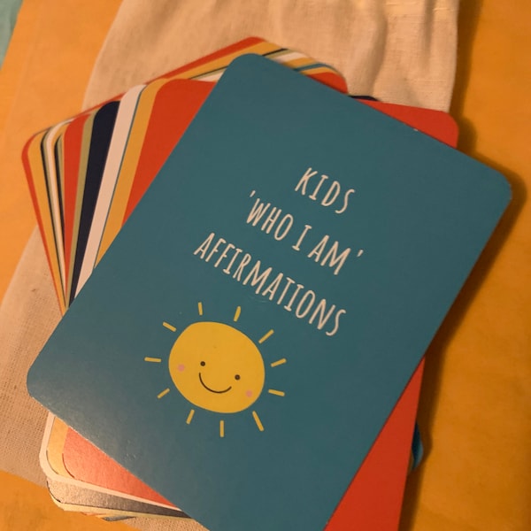 Kids Positive Affirmation Cards Set. Mindfulness Gift for Children to ...