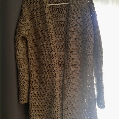 PDF Crochet Pattern for the Marley Cardi Marled, Chunky & Long Crochet ...