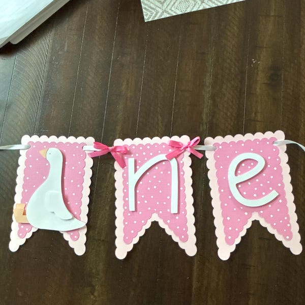 Goose Birthday Banner, Silly Goose Birthday, Goose Party, Goose ONE ...