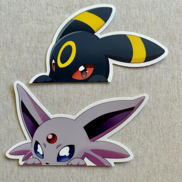 Anime Mascots Peeker Sticker | Anime Peeking Decal - Etsy