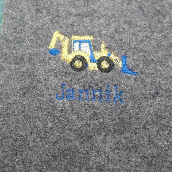 Construction Bulldozer Embroidery Design, Digger Embroidery,excavator ...