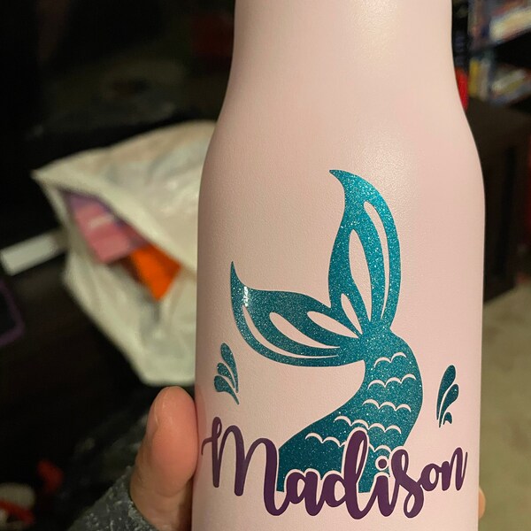 Personalized Mermaid Decal Stickers for Kids or Women, Custom Decal for ...