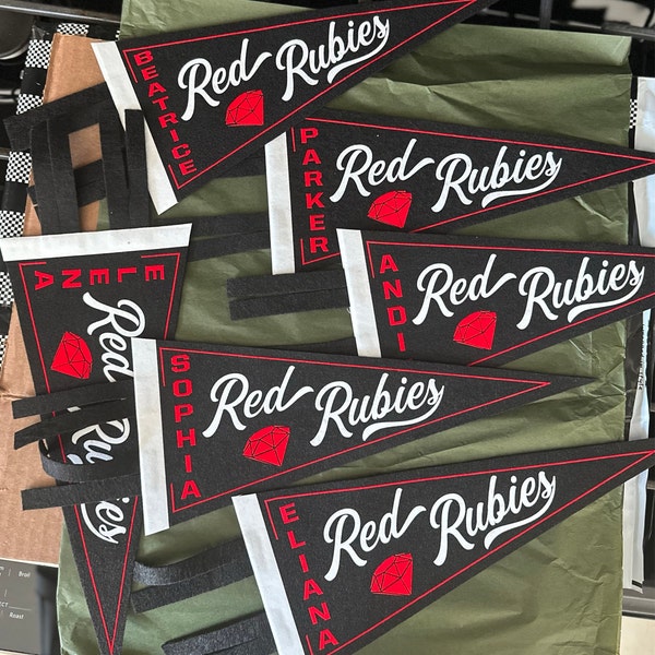 Custom Small Pennant - Etsy