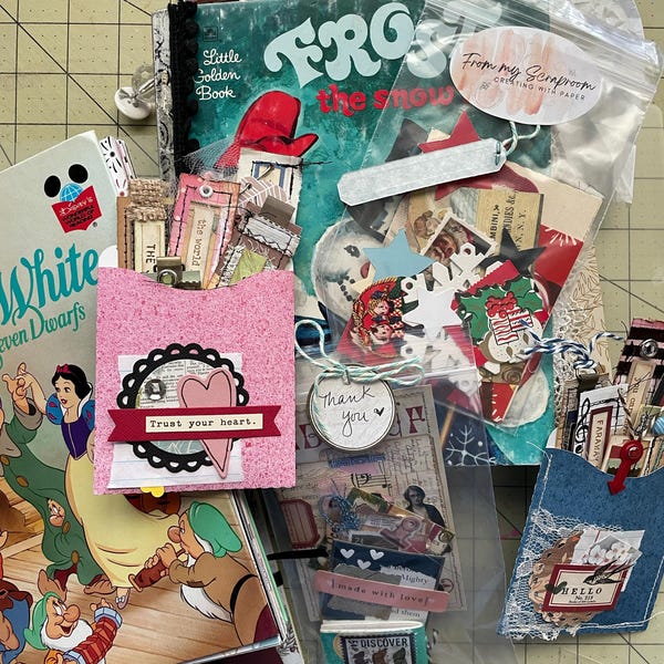 Restock*word Snippet Tags, Phrases, Stamped Tiny Text Strips, Junk ...